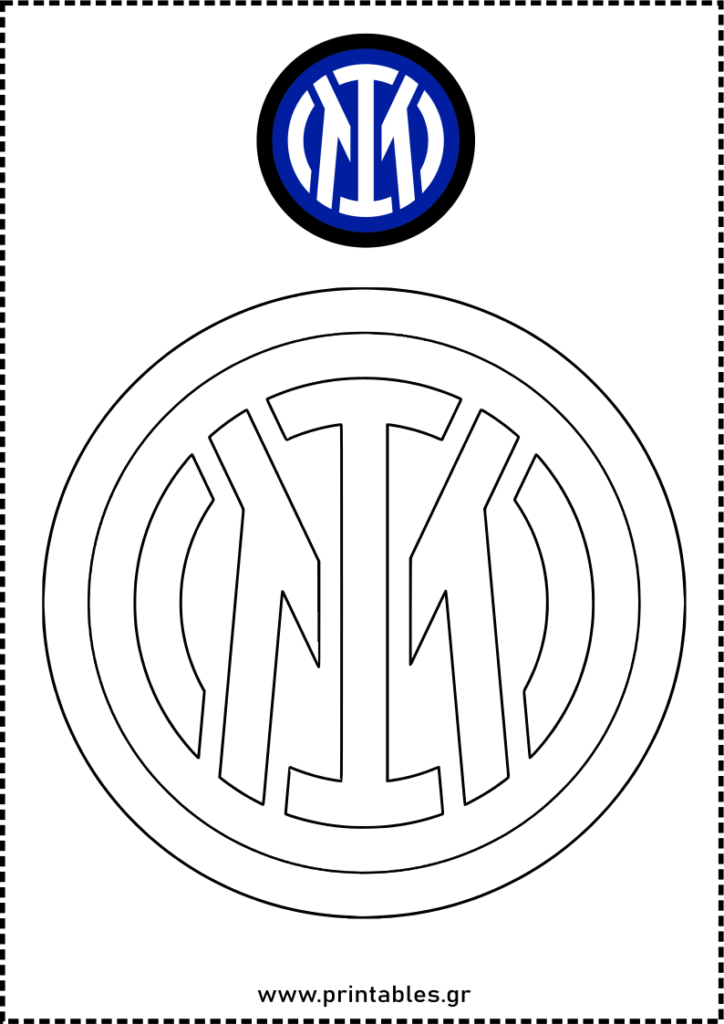Το σήμα της Inter Milan ( Ιντερ Μιλάνου ) έτοιμο για εκτύπωση και ...